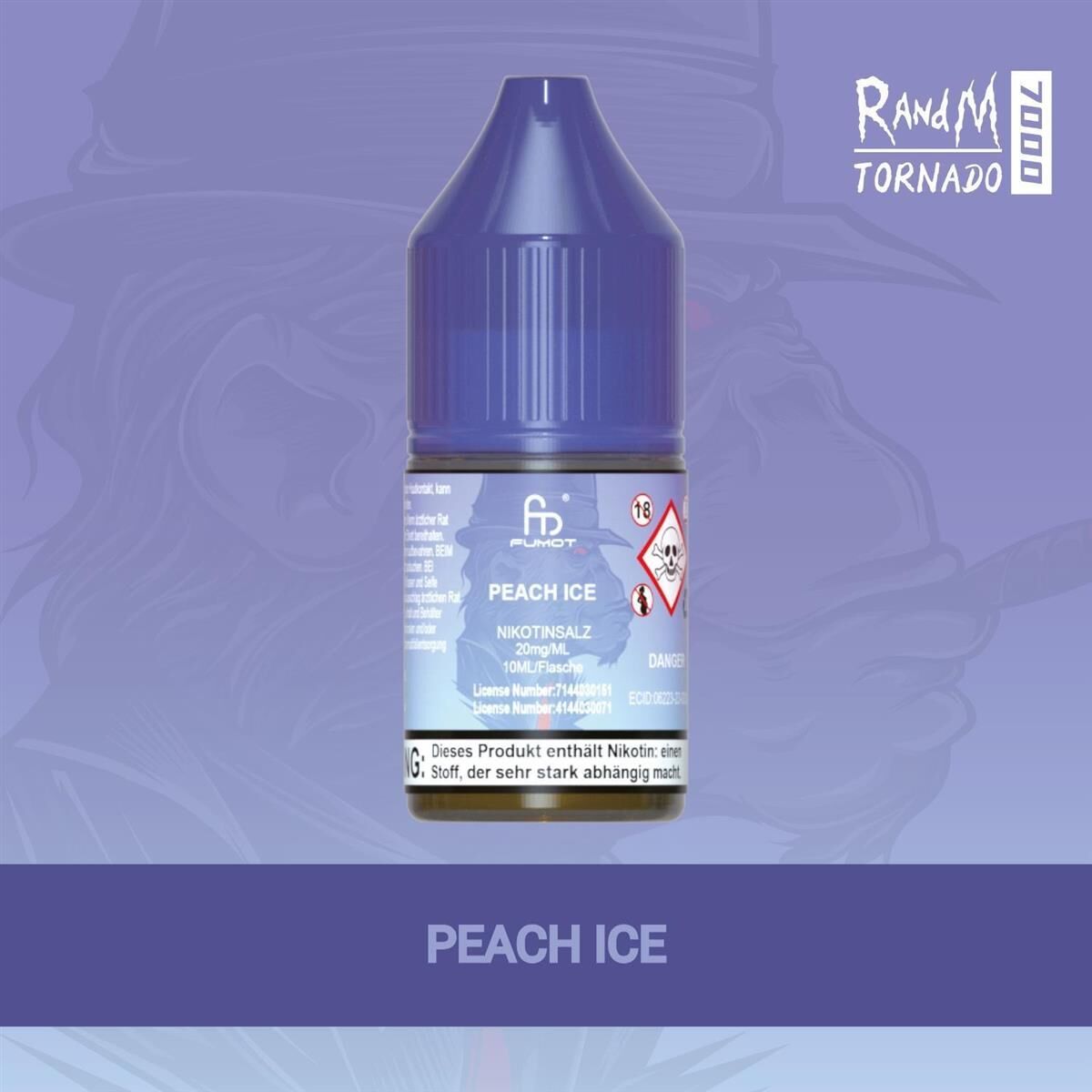 RandM Tornado Liquid – Peach Ice 20mg/ml | Süß & Erfrischend