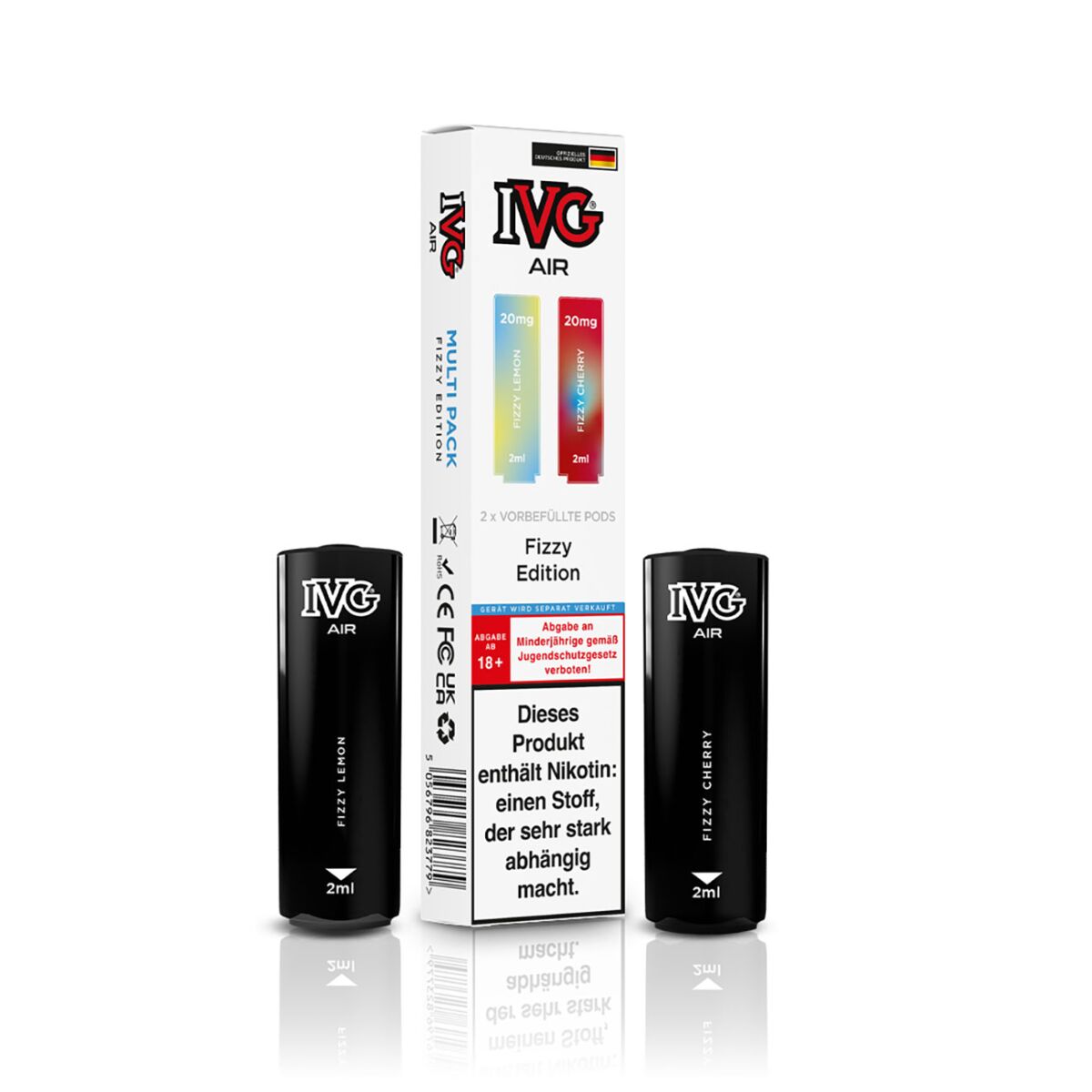 IVG Air Multi Flavour Pods – Fizzy Edition | 20mg Nikotin | 600 Züge