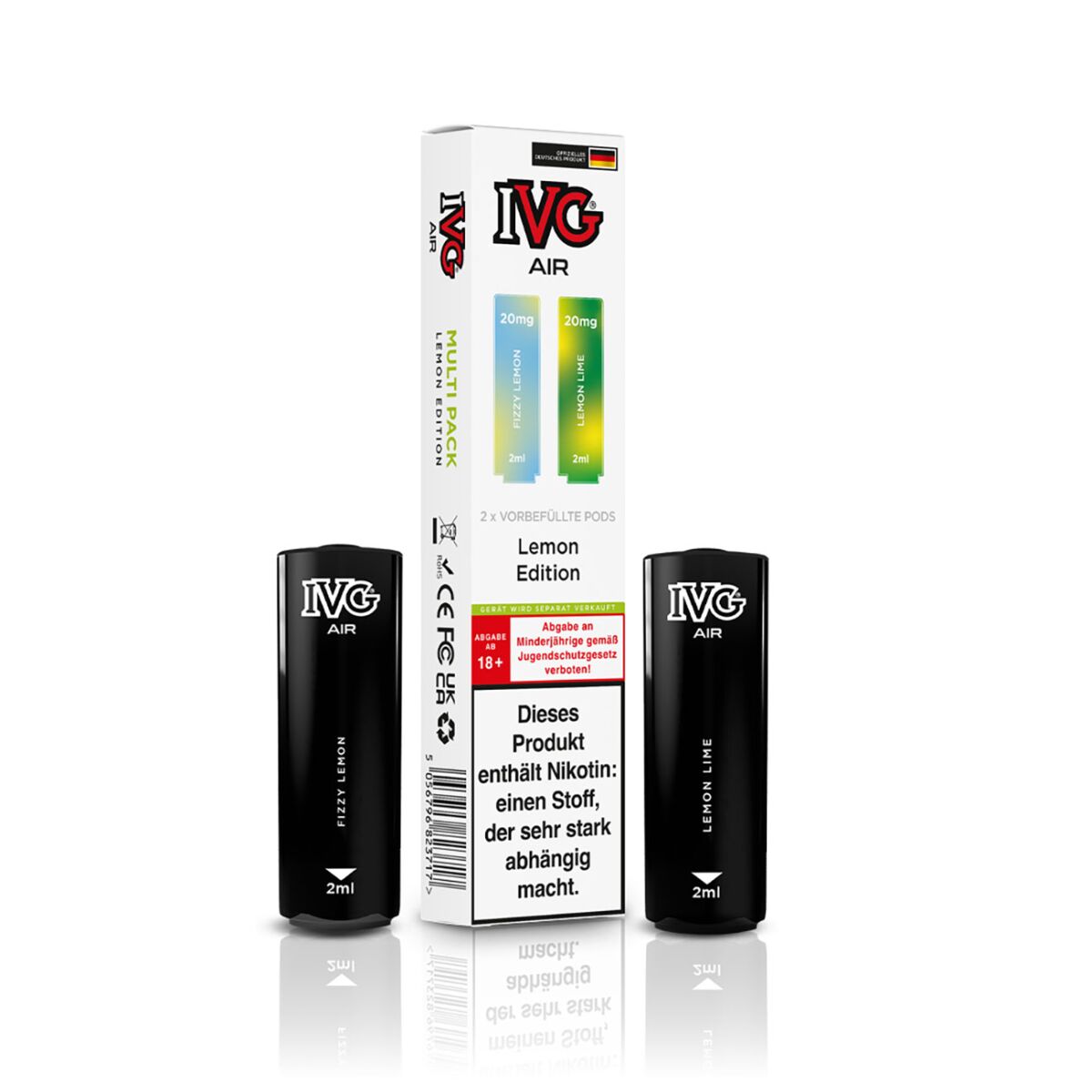 IVG Air Multi Flavour Pods – Lemon Edition | 20mg Nikotin | 600 Züge
