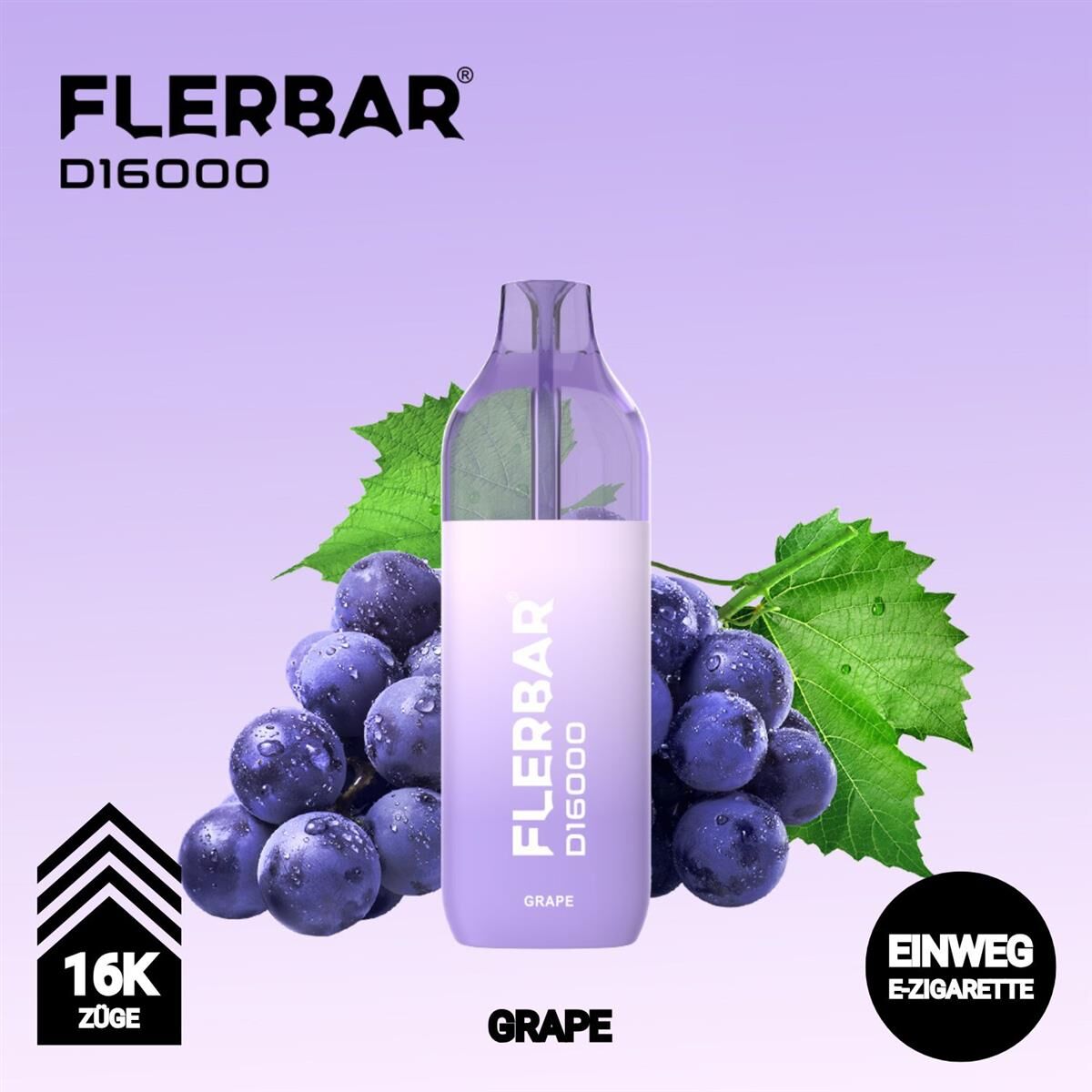Flerbar D16000 – Grape | 10ml+2ml