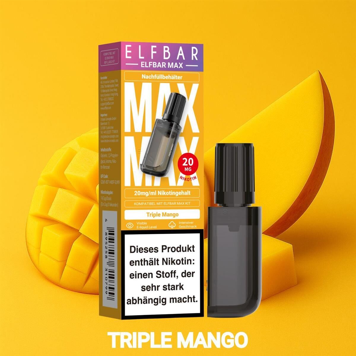 Elfbar MAX Pod – Triple Mango | 10ml
